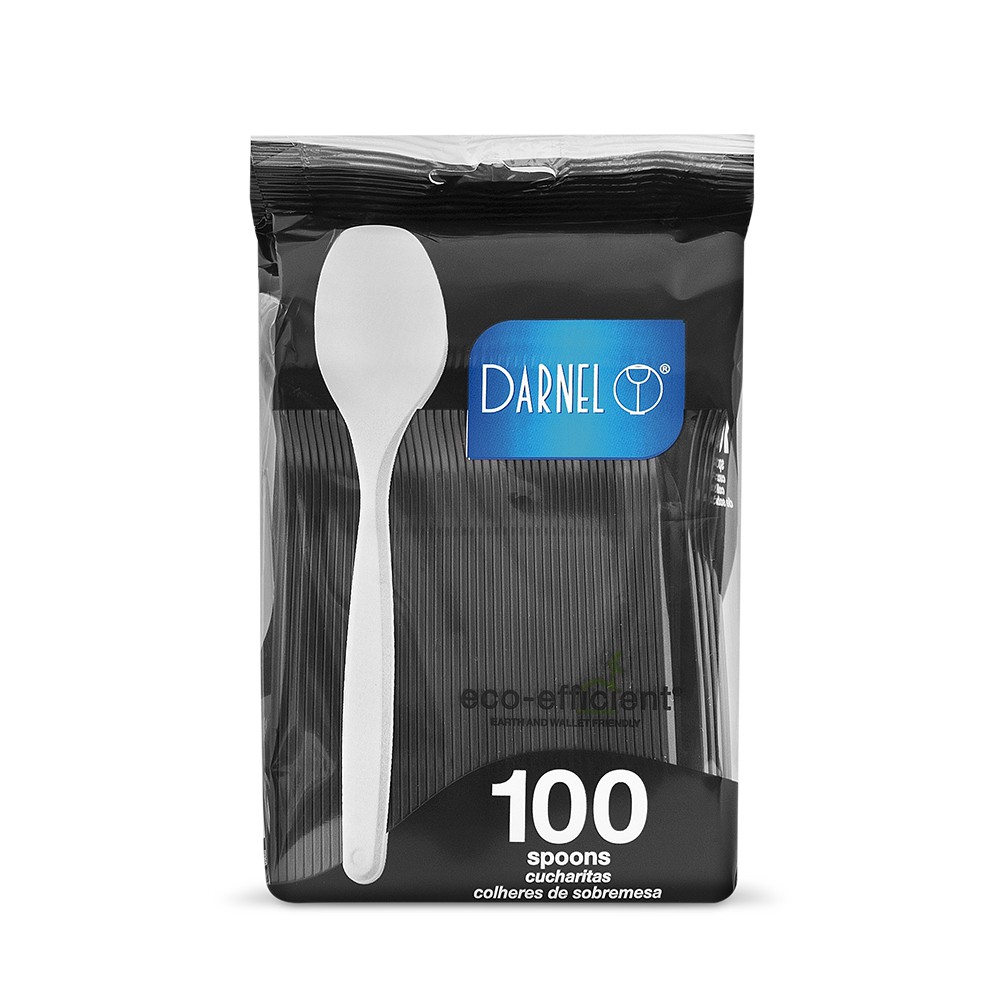 CUCHARA SOPERA NEGRA DARNEL X 100 UND - DISTRISOLUTIONS